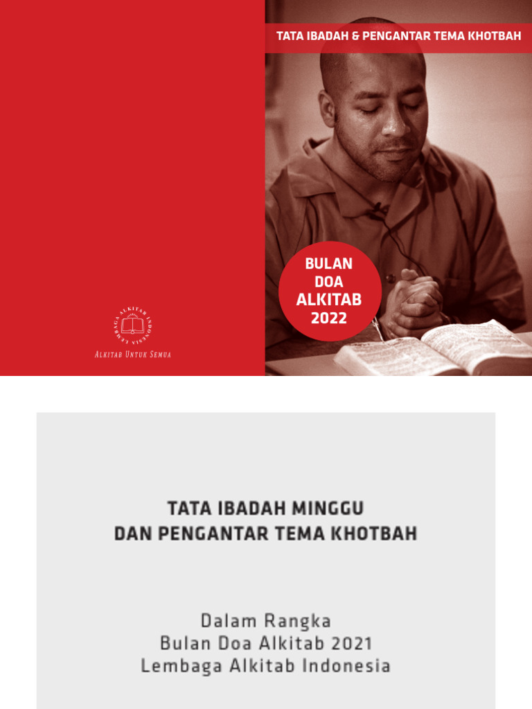 TATA IBADAH DAN PENGANTAR TEMA_BDA 2022 | PDF