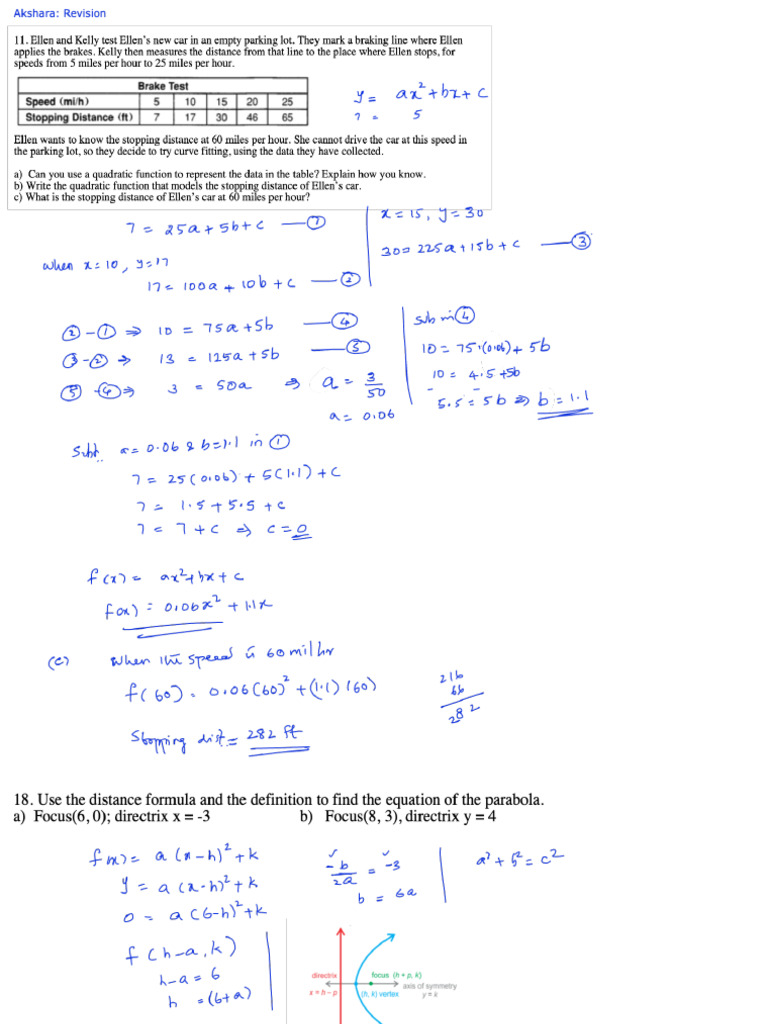 Algebra 2 Practice Questions | PDF