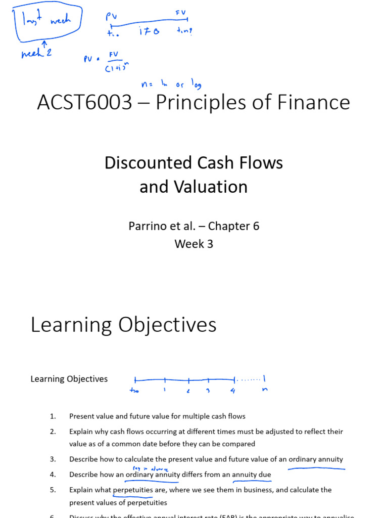 Acst6003 Week3 | Download Free PDF | Present Value | Interest