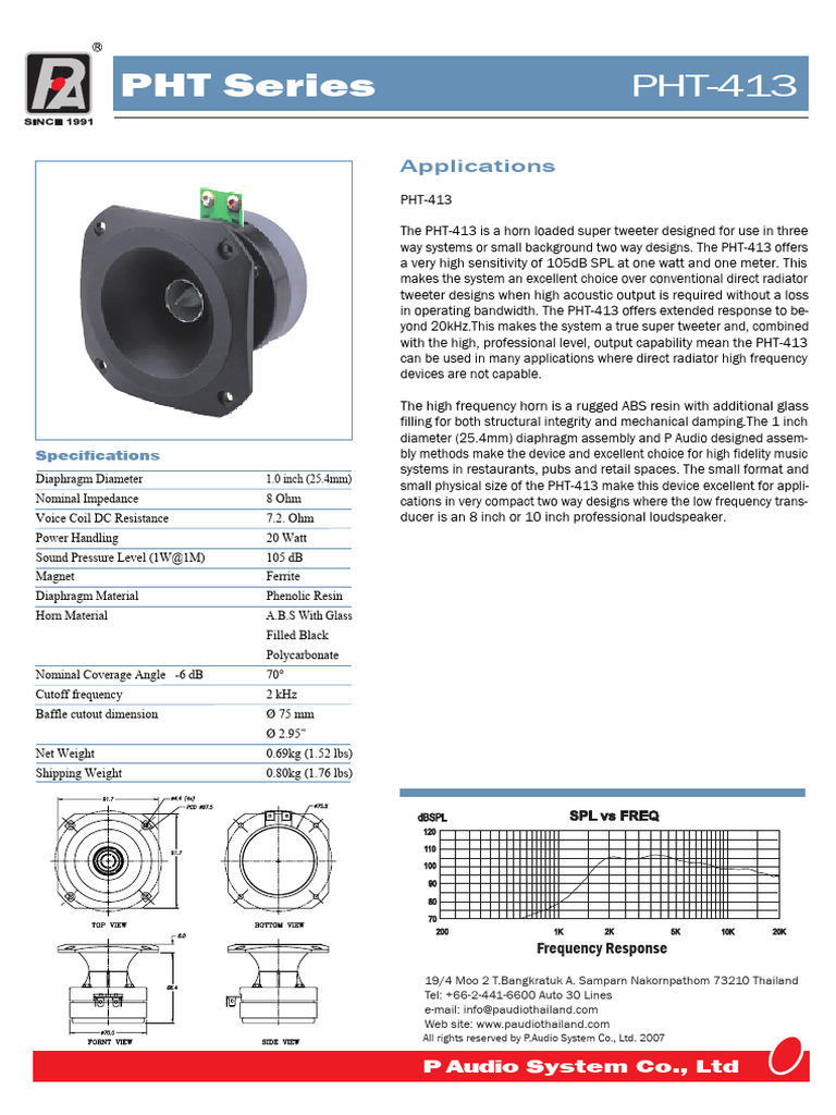 PHT 413 | PDF | Electricity | Audio Engineering