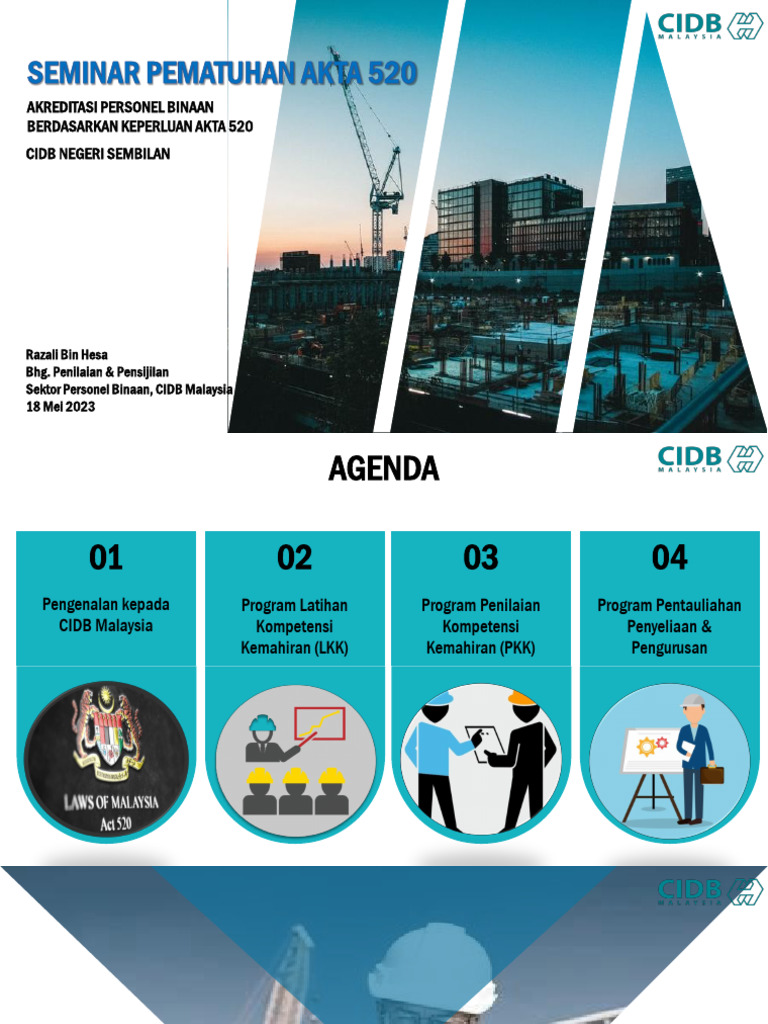 CIDB Workers Accredition Following Act 520 | PDF