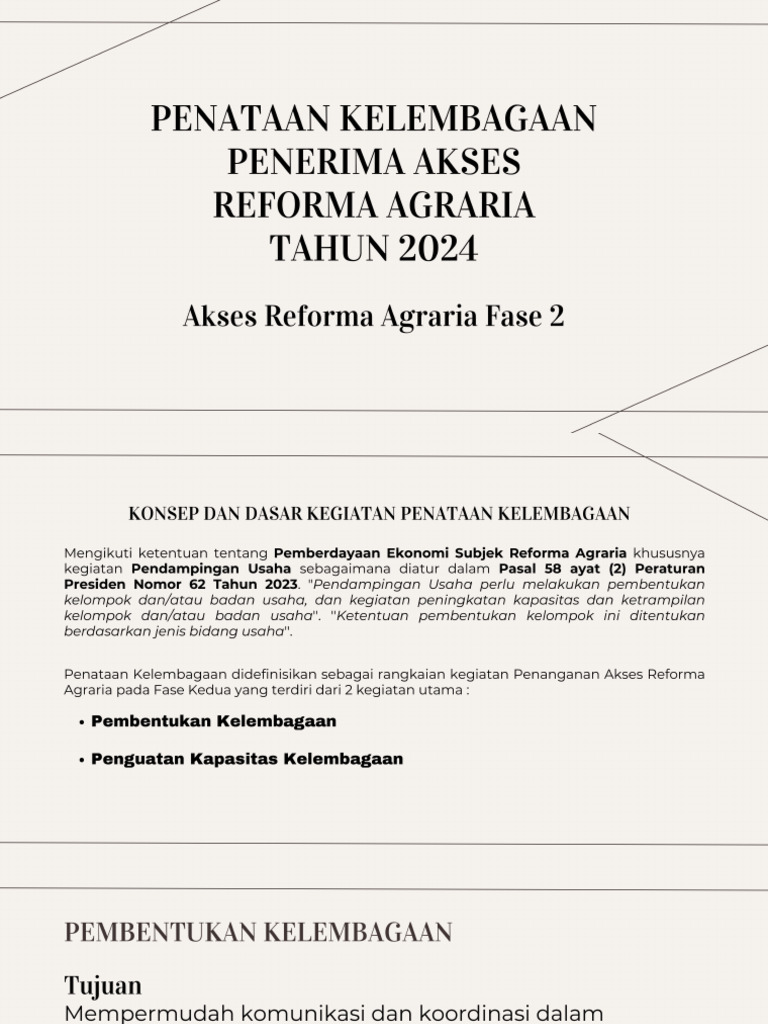 Penataan Kelembagaan | PDF