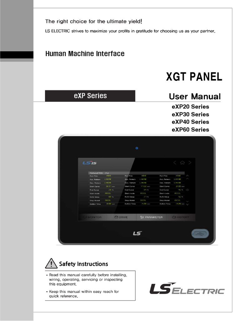 XGT Panel HW Manual - eXP - Eng | PDF | Programmable Logic Controller | Usb