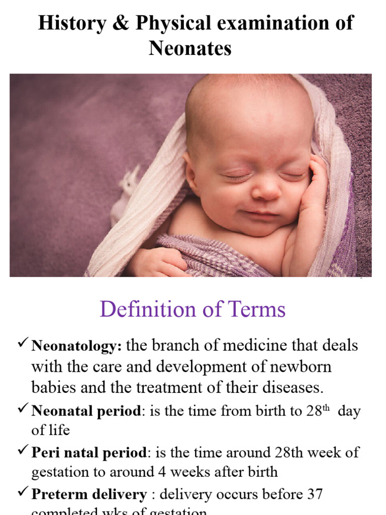 Neonatal Care & Assessment Guide | PDF | Childbirth | Medicine
