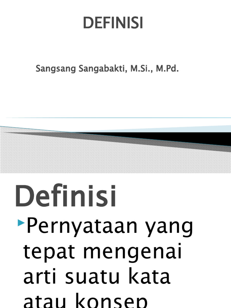 DEFINISI | PDF