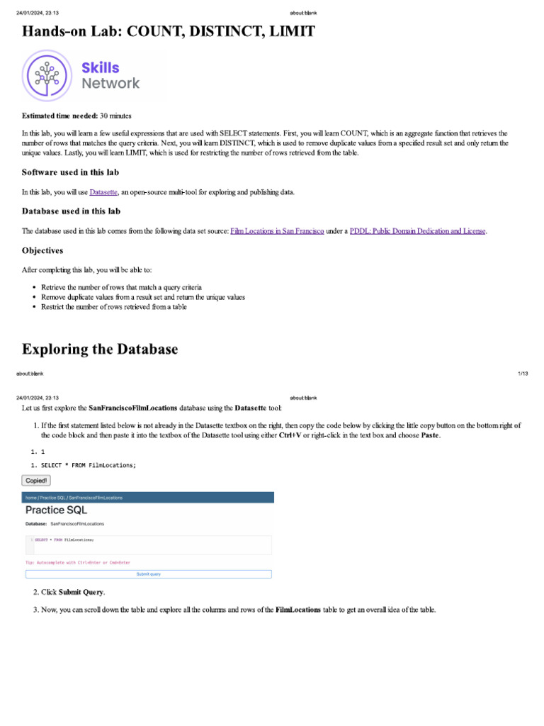 Count Distinct Limit Pdf