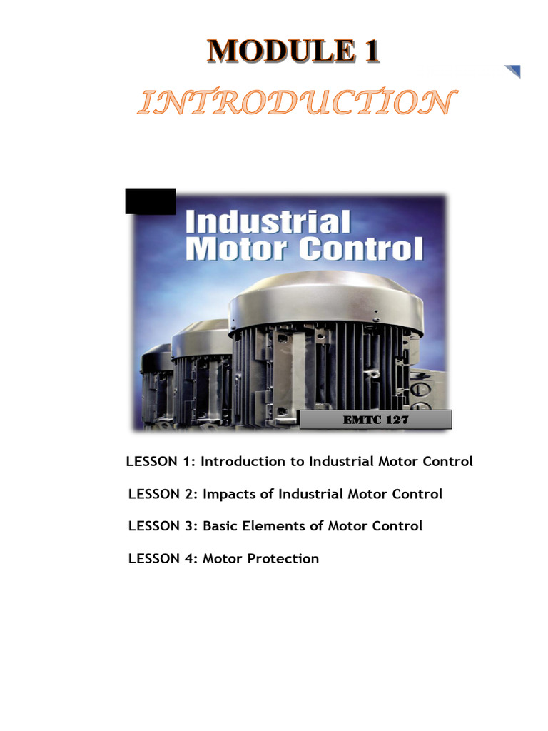 Module-1-EMTC-127 | PDF | Electric Motor | Relay
