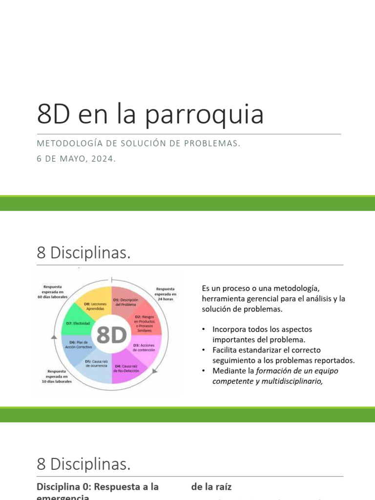 Estrategia 8D para Solución de Problemas | PDF