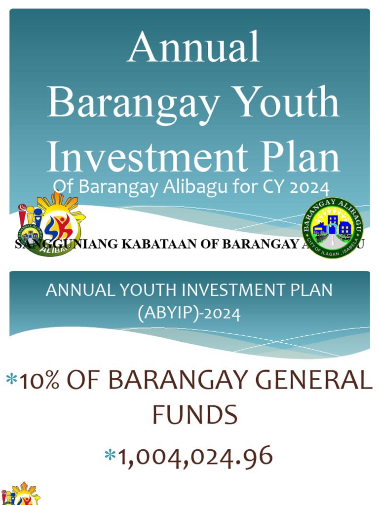 Annual Barangay Youth Investment Plan 2024 | PDF | Global Environmental ...