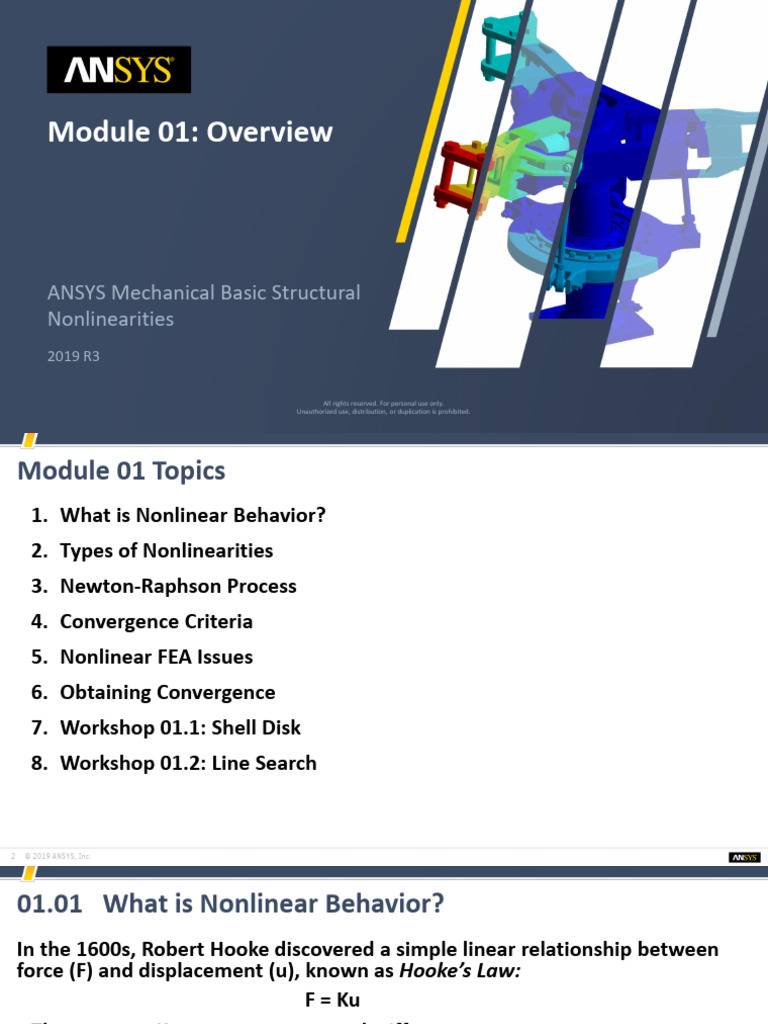 Mech BSN 2019r3 en Le01 | PDF | Nonlinear System | Deformation (Engineering)