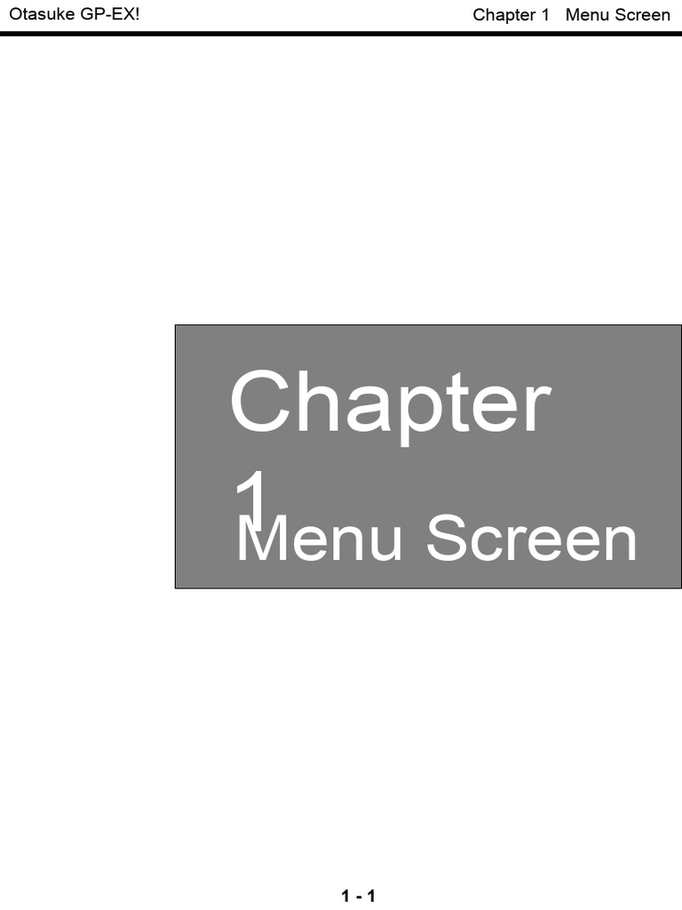 GPEX_Ch1_Menu_4th_edition_eng | Download Free PDF | Typefaces | Icon (Computing)