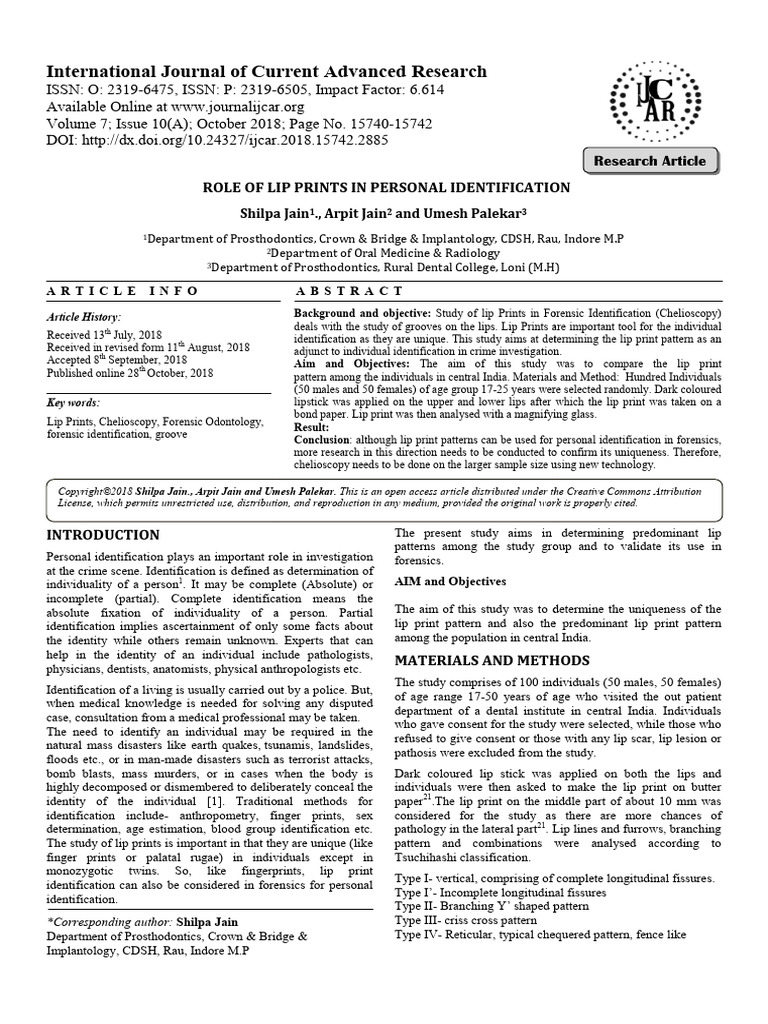 11 Lip | PDF | Fingerprint | Forensic Science