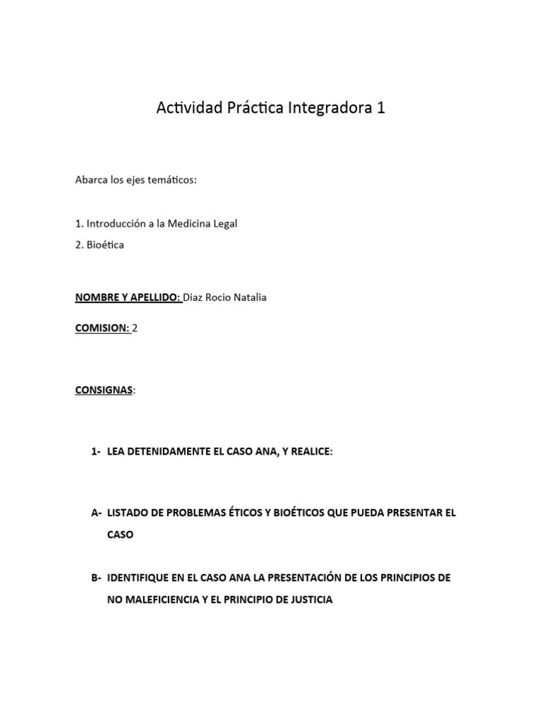 Actividad Práctica Integradora 1 Legal | PDF | Amamantamiento | VIH