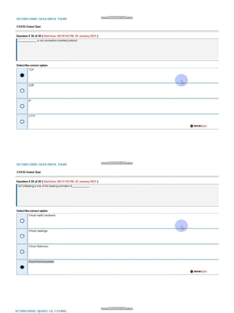 CS435 Grand Quiz | PDF