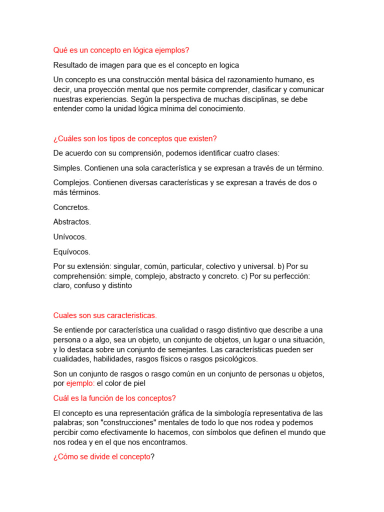 Conceptos y Razonamiento Lógico | PDF | Pensamiento | Analogía