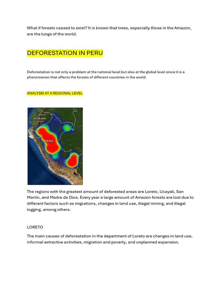 Deforestation in Peru | Download Free PDF | Deforestation | Forests