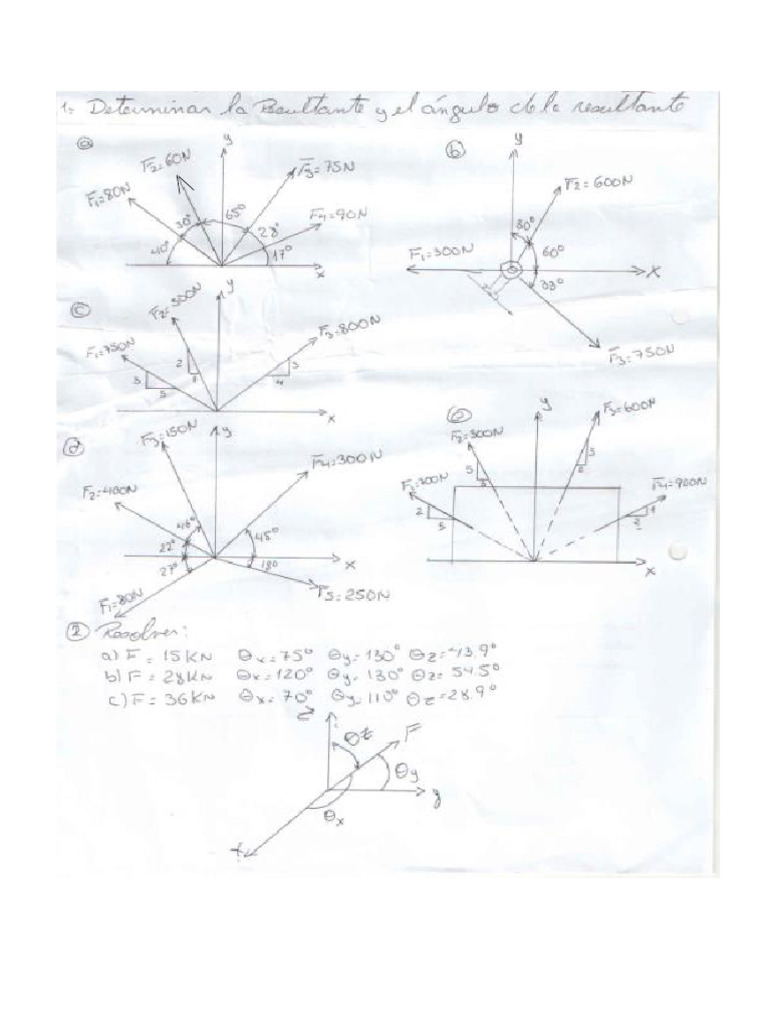 Ejercicios de Vectores 202410 | PDF