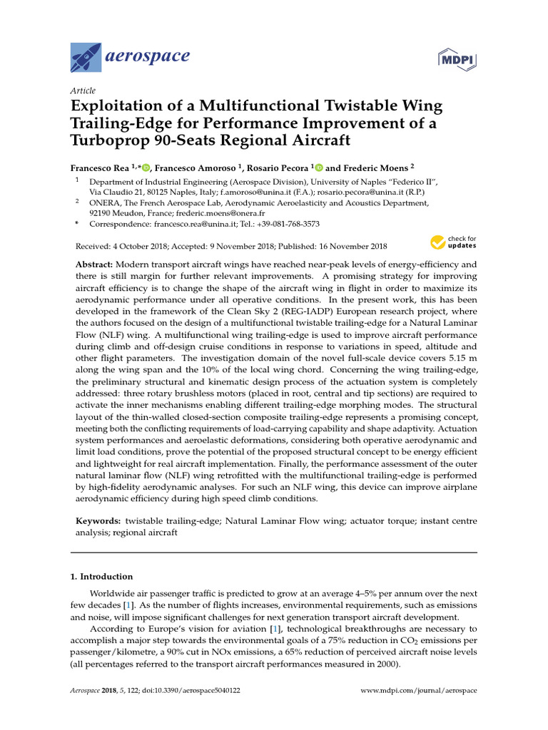 Exploitation of A Multifunctional Twistable Wing Trailing-Edge For ...