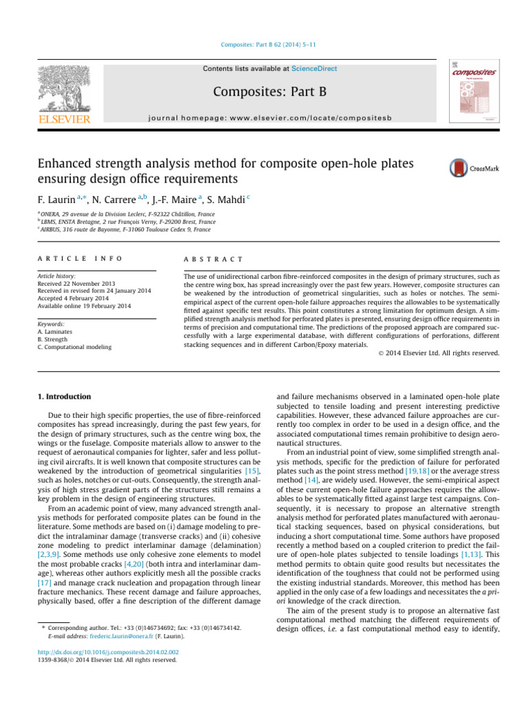 Enhanced strength analysis method for composite open-hole plates | PDF ...