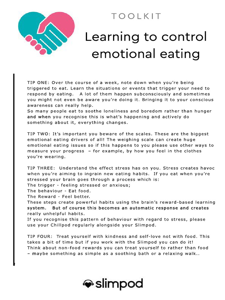 Gold Emotional Eating Tipsheet | PDF
