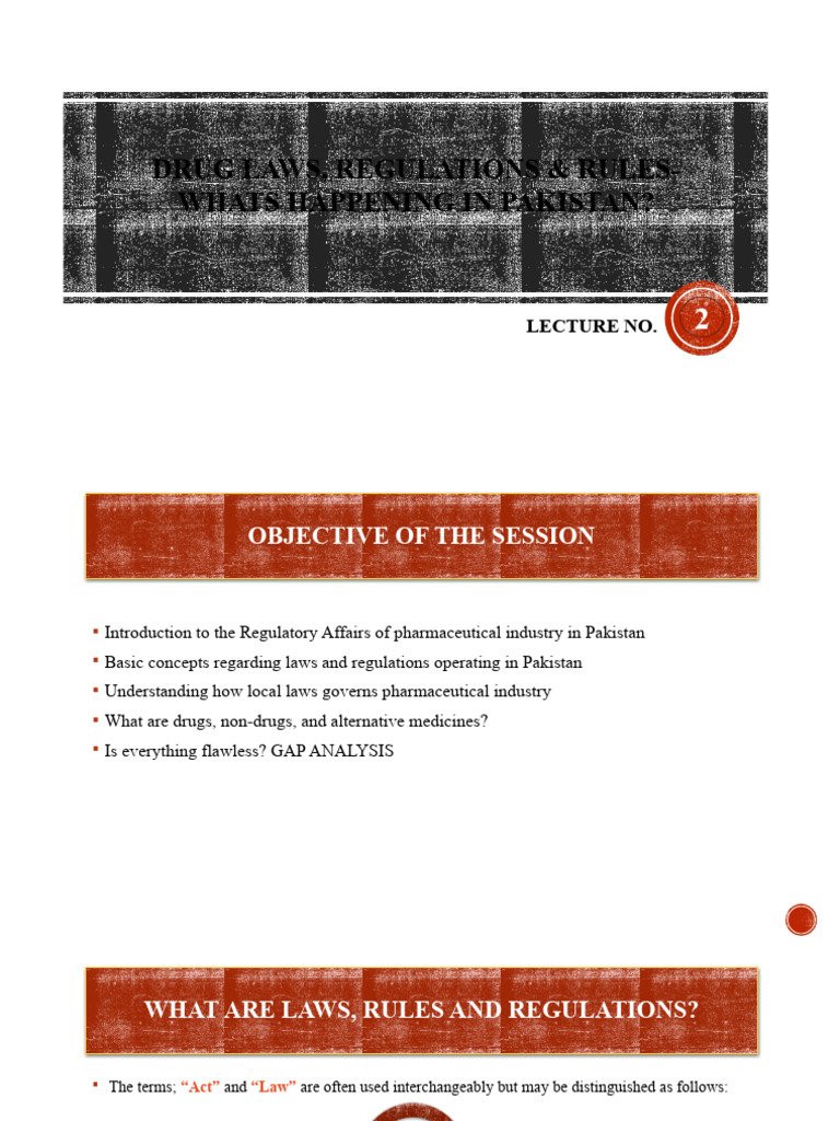 Lecture 2 - Pharma HOTC Drug Laws | PDF | Pharmaceutical Industry | Drugs