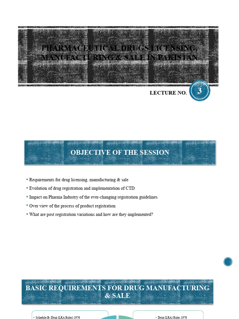 Lecture 3 - Pharma MFG, Lic, Sale | PDF | Pharmacology | Pharmaceutical Industry