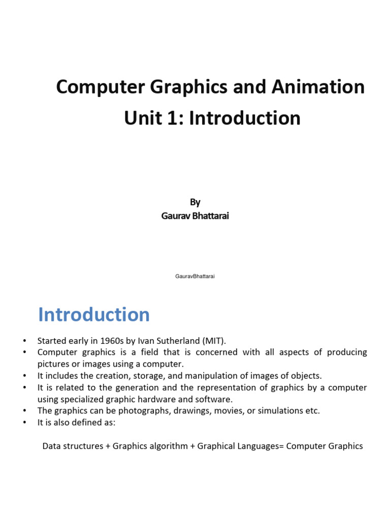 Computer Graphic Chapter 1 | PDF | Computer Graphics | Display Resolution