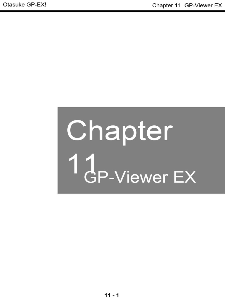 GPEX Ch11 GP-ViewerEX 4th Edition Eng | PDF | World Wide Web | Internet & Web