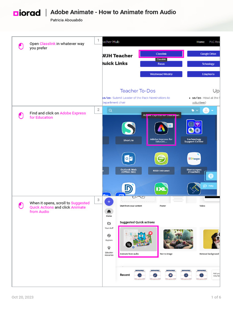 Adobe Animate - How To Animate From Audio | PDF | Games & Activities