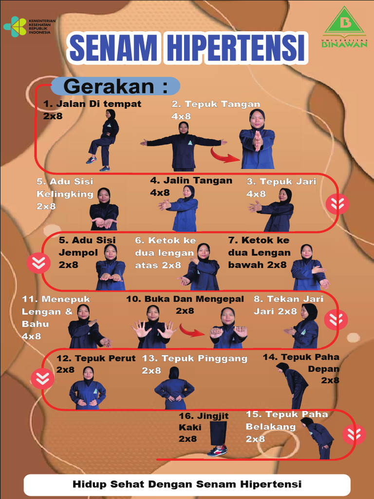 Senam Hipertensi untuk Lansia | PDF | Kesehatan Holistik | Sains ...