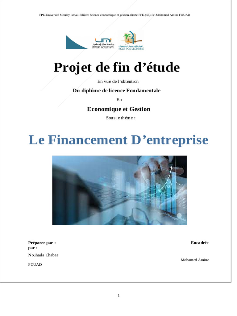 Projet de Fin D'etudes | PDF | Prêts | Business