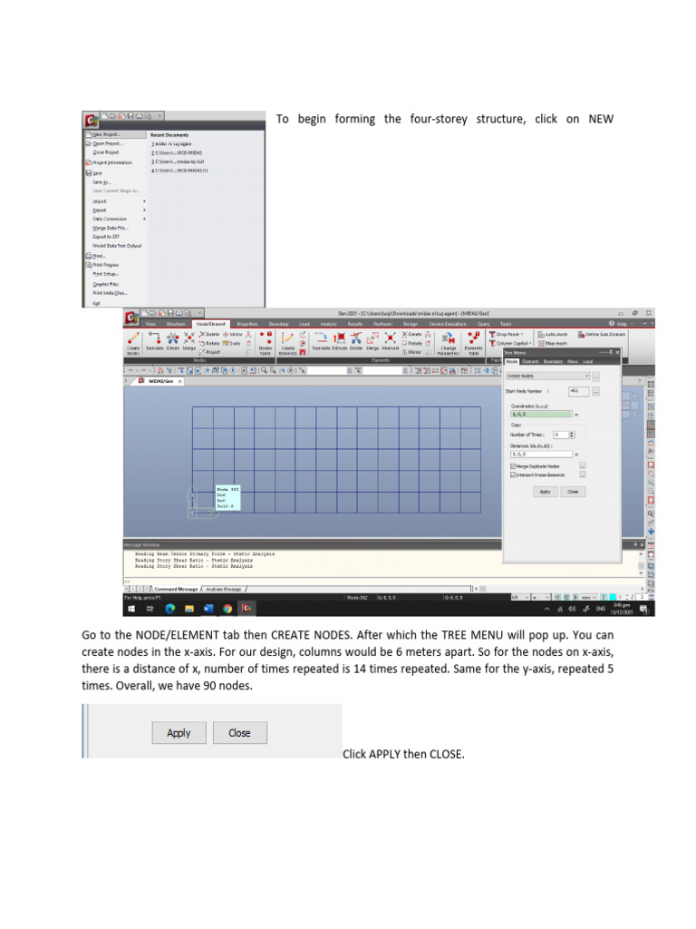 Group2 CE133 A342 Midas-Screenshots | PDF | Beam (Structure)