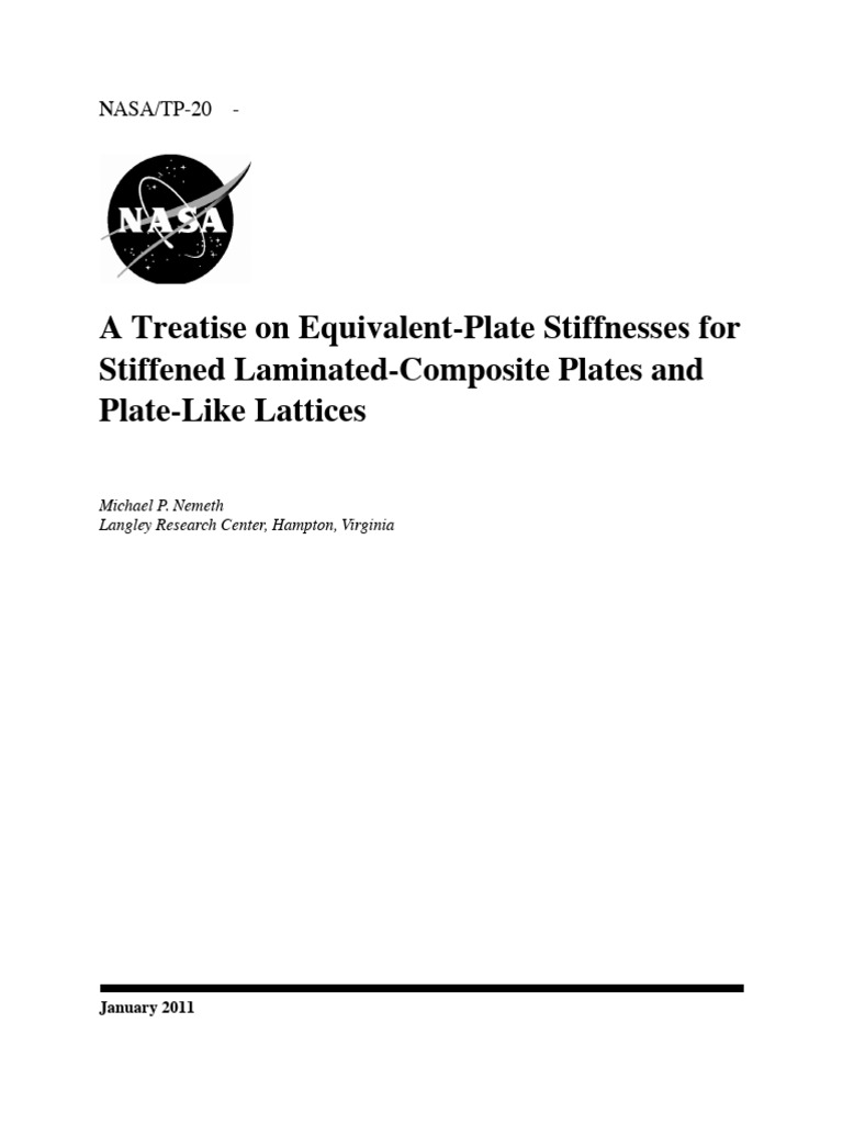 A Treatise On Equivalent-Plate Stiffnesses For | PDF | Bending | Buckling