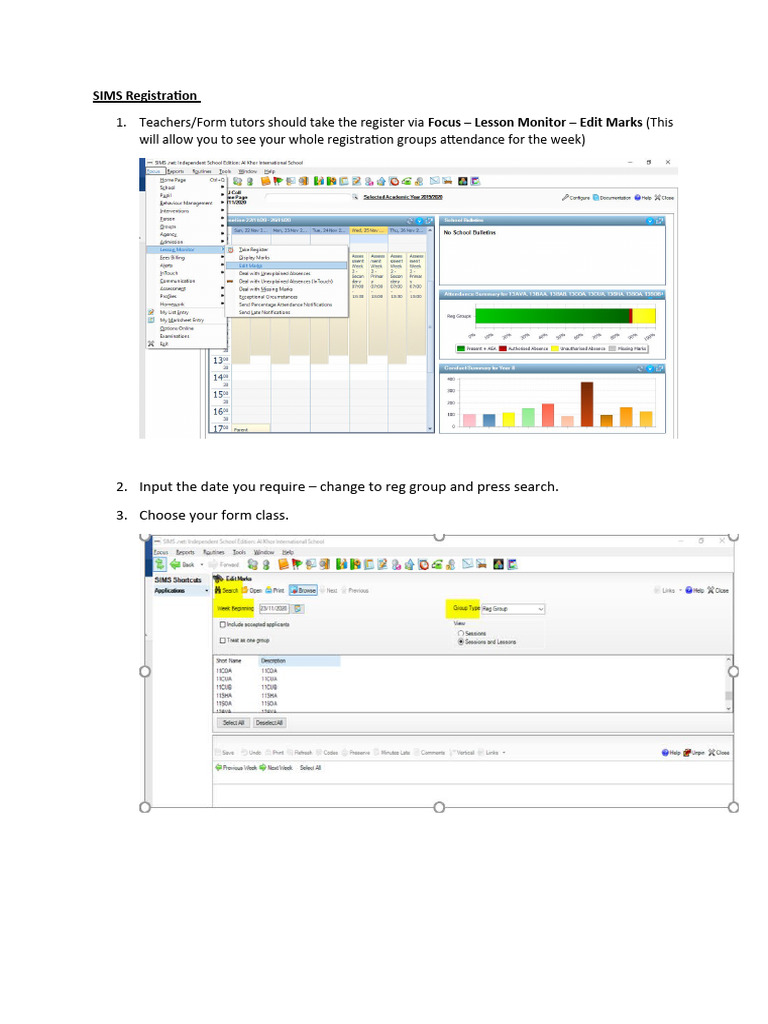 SIMS Registration - Register Guidelines | PDF