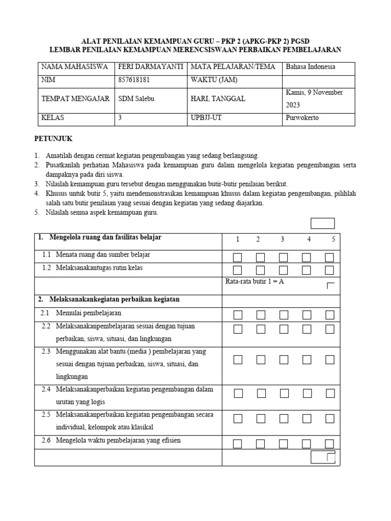 Apkg 2 PKP PGSD | PDF