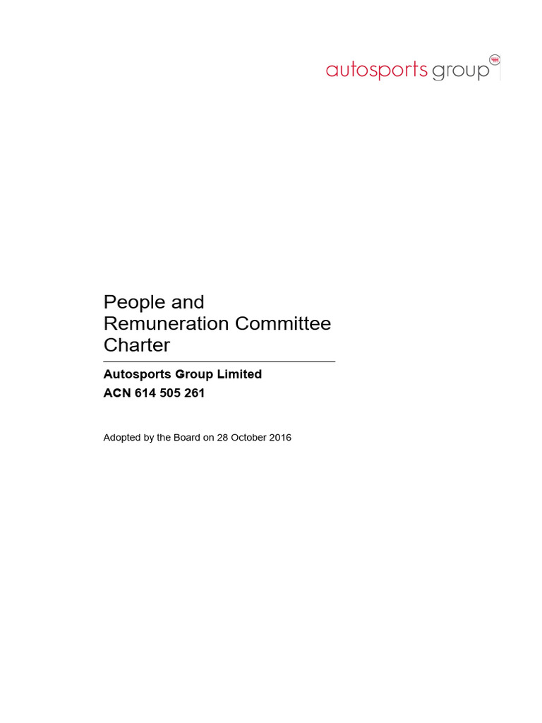 ASG-People-and-Remuneration-Committee-Charter 190620 | PDF | Internal ...