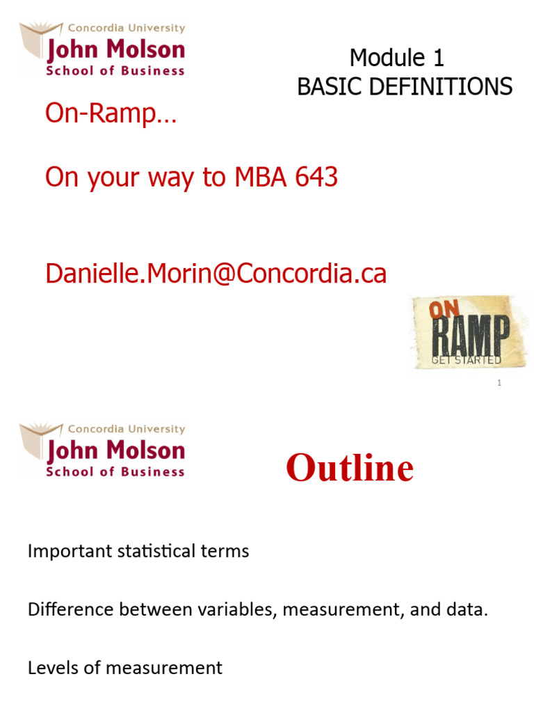 Notes Module 1 | PDF | Statistics | Level Of Measurement