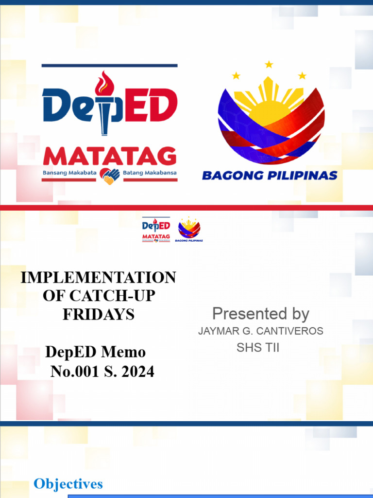 My Final PPT for Catch Up Friday First Part | PDF | Teachers | Learning