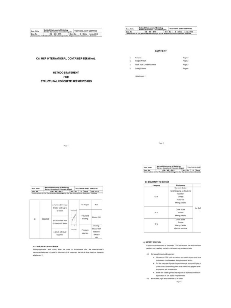 Method Statement | PDF