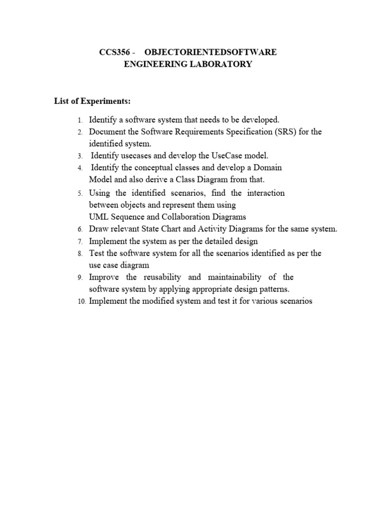 CCS356-oose Question | PDF | Use Case | System