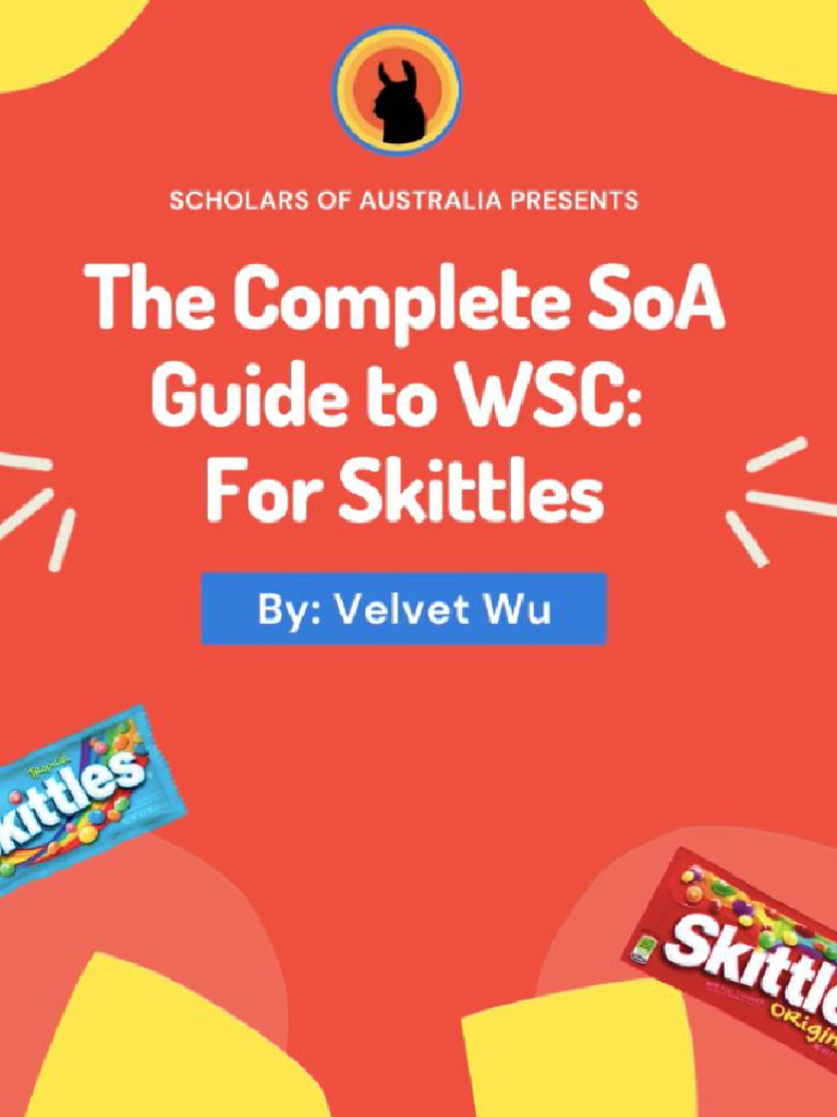 WSC Skittles Guide: Teamwork & Prep | PDF | Career & Growth