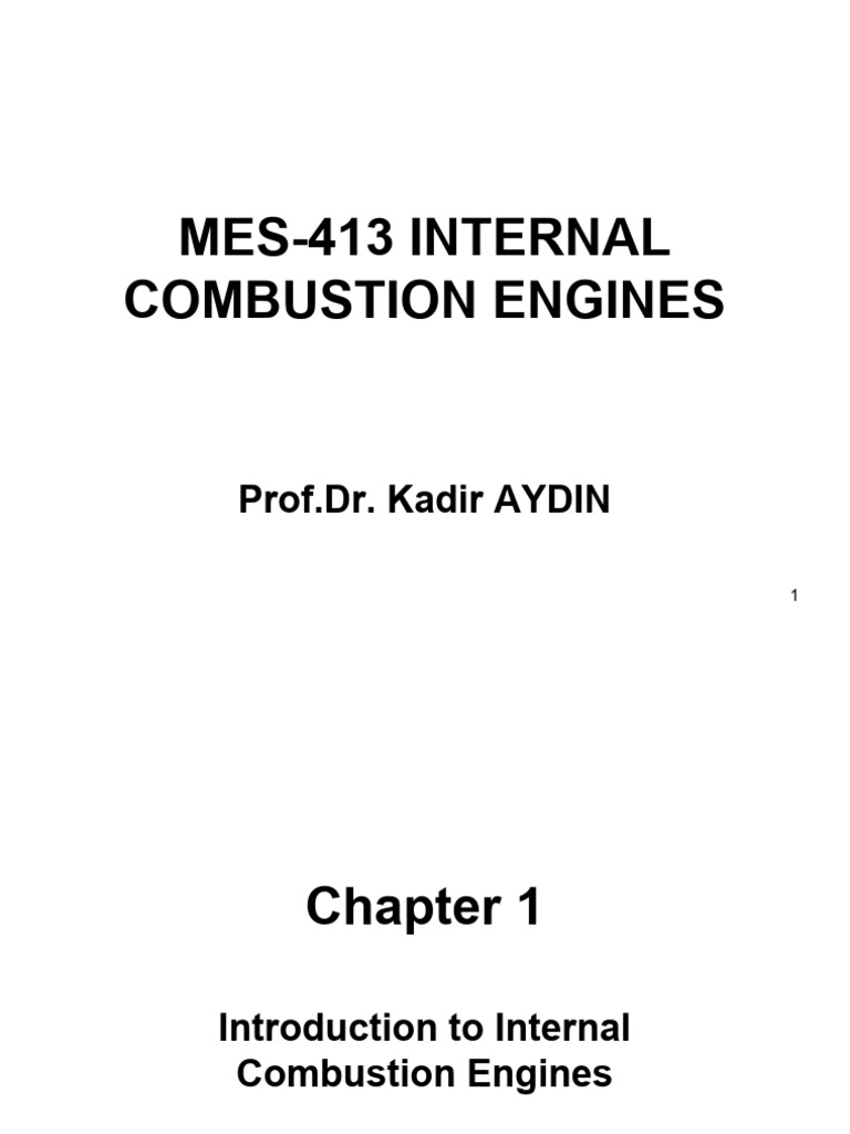 Introduction To IC Engines | PDF | Internal Combustion Engine ...