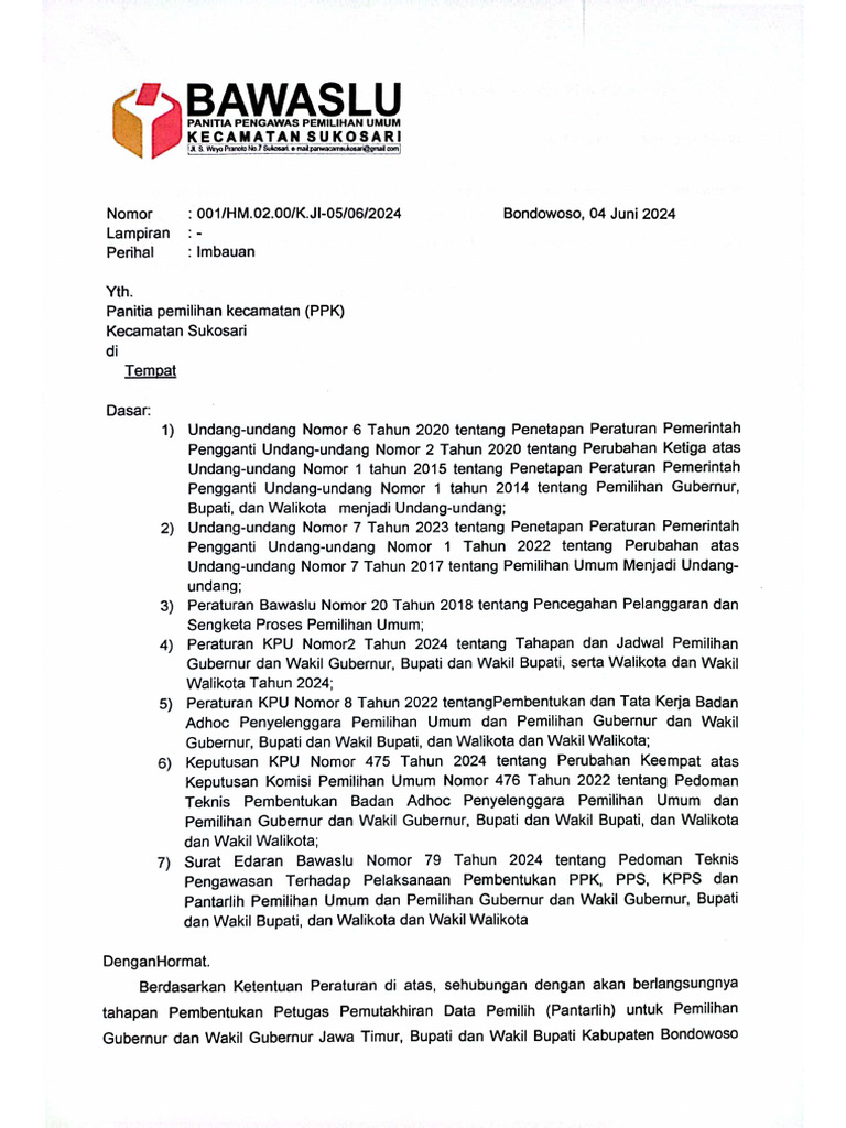 Imbauan 4 Juni 2024 | PDF