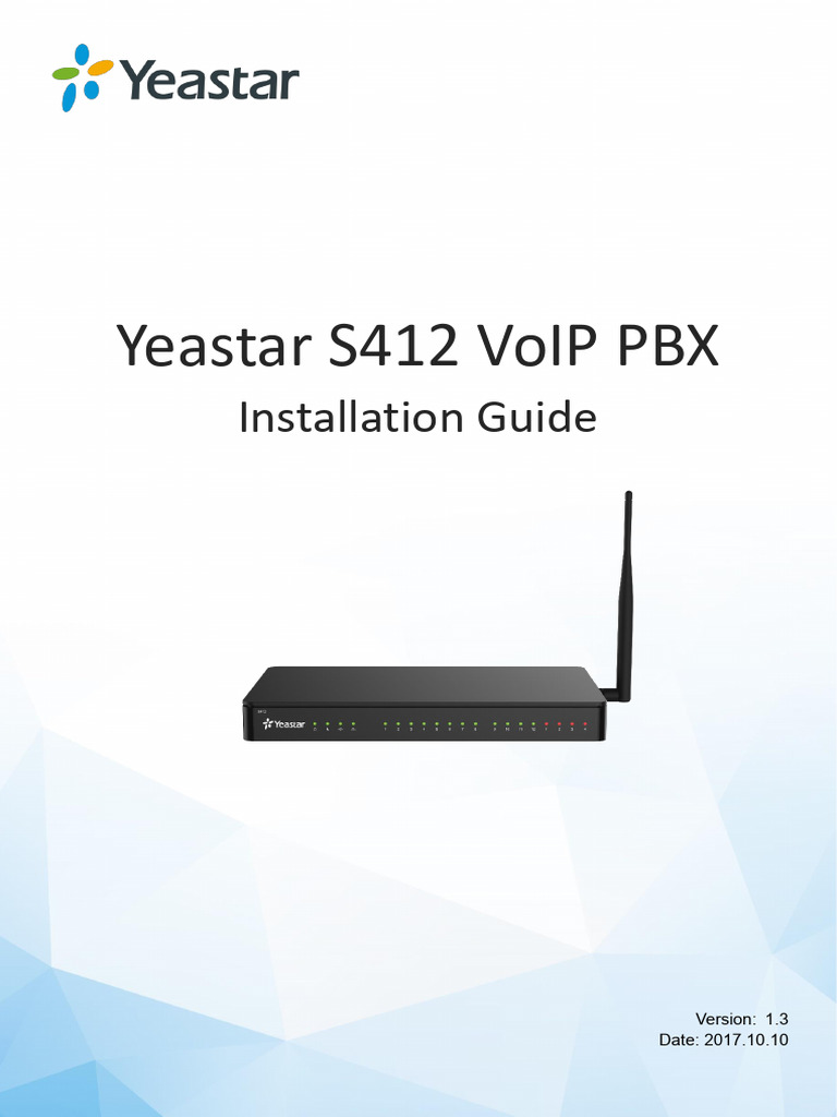 Yeastar s412 | PDF | Telephone | Public Switched Telephone Network