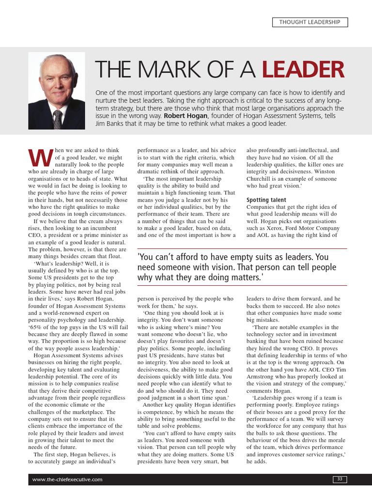 CEO015_015_Hogan Assessments | PDF | Leadership | Social Psychology