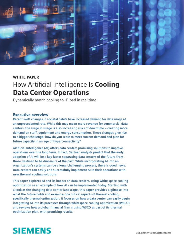 Final Wsco White Paper Ai | PDF | Data Center | Artificial Intelligence