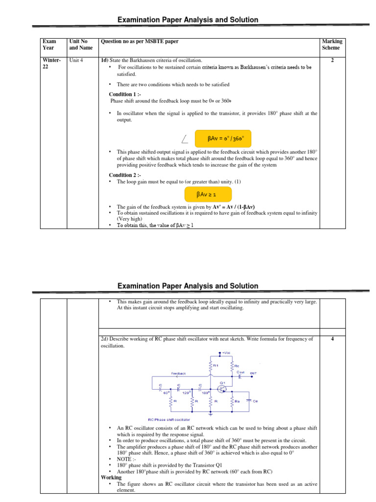 AEL EPA Solution 4 5 | PDF | Electronic Oscillator | Amplifier