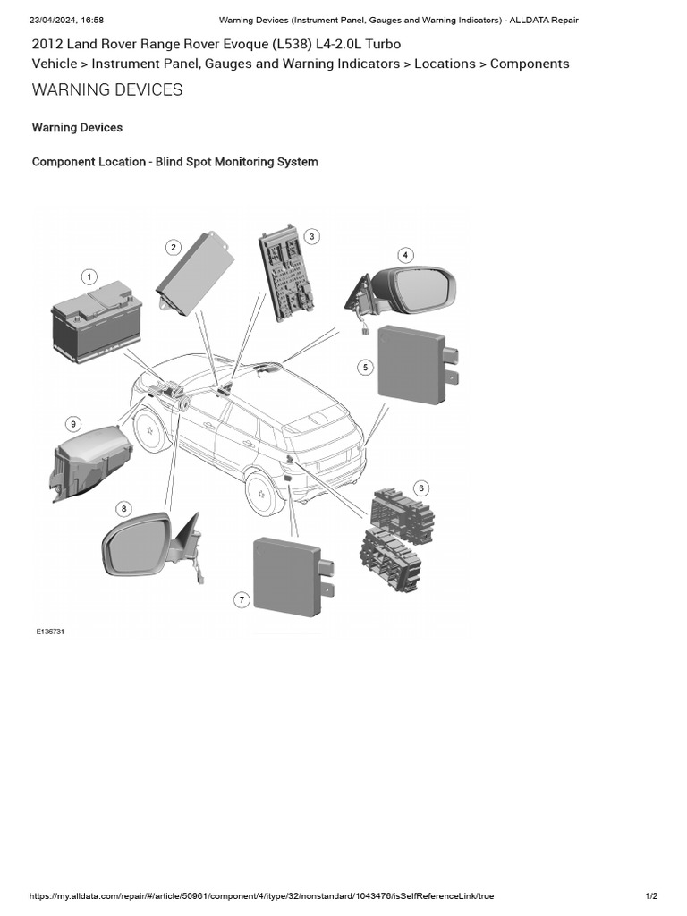 Warning Devices (Instrument Panel, Gauges and Warning Indicators ...