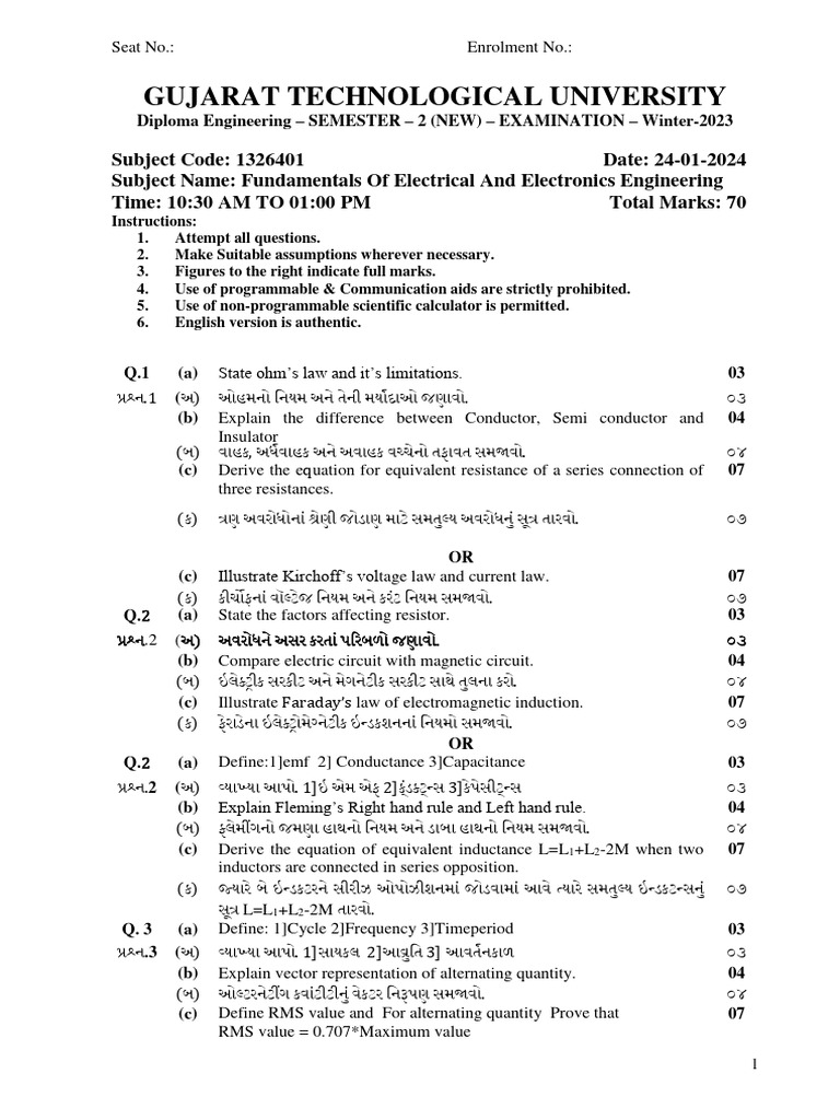 (Basic Chemistry Group Four Gtu Exam Questuion Paper | PDF (Basic Chemistry Group Four Gtu Exam Questuion Paper | PDF