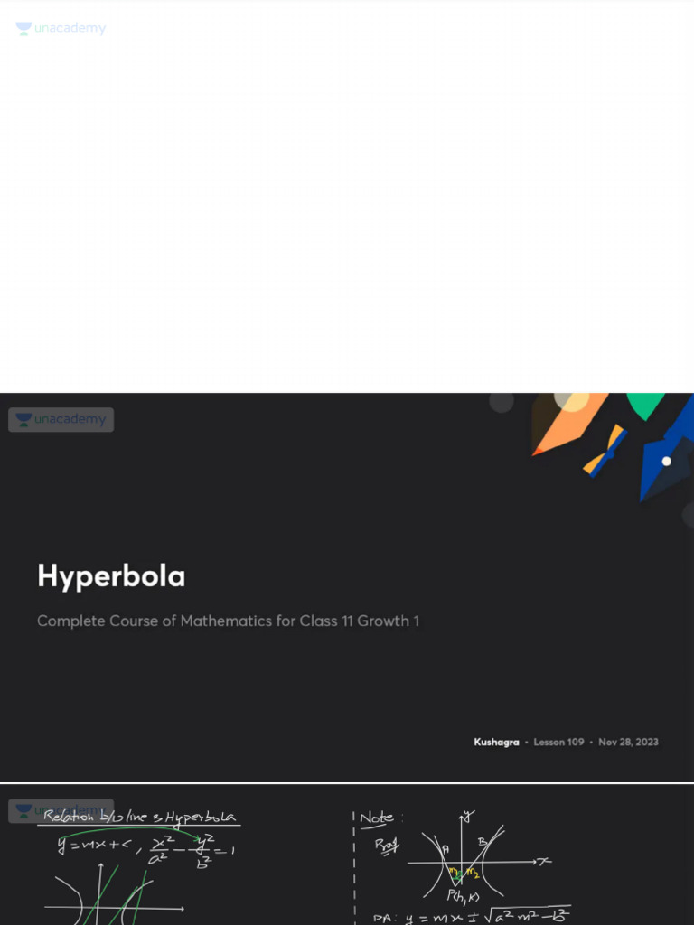 Hyperbola With Anno | PDF